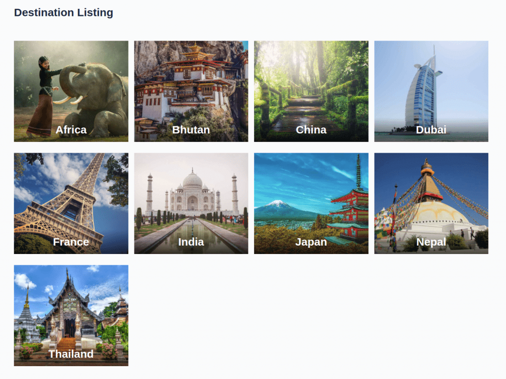 Shortcodes of Yatra plugin – Yatra